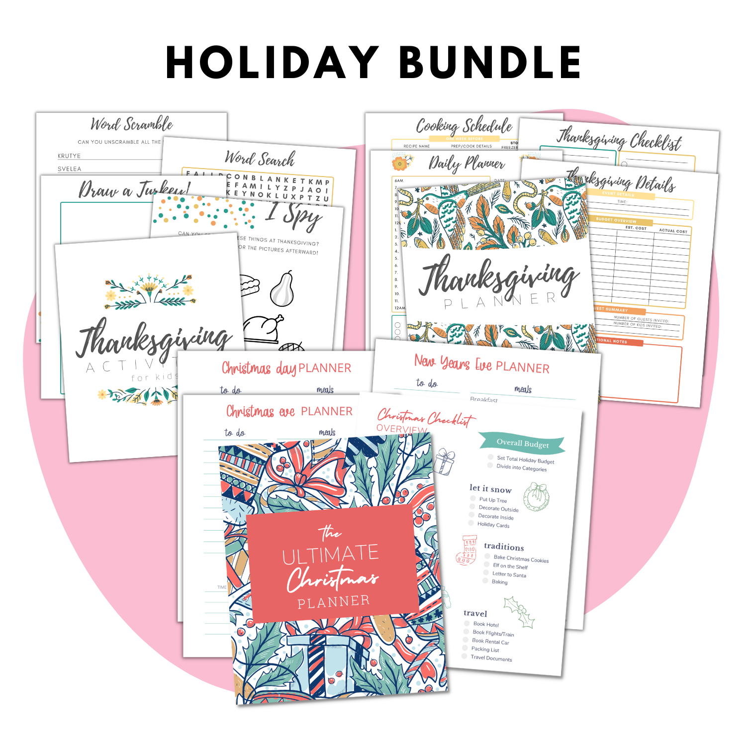 HOLIDAY PLANNER BUNDLE – Mom Managing Chaos